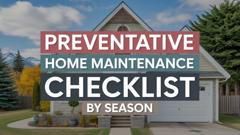 Preventative Home Maintenance Checklist by Season - Visual Eyes Decor